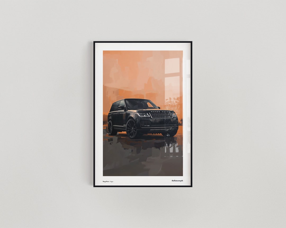 Land Rover Range Rover Vogue Automotive Wall Art Range Rover Poster Car ...