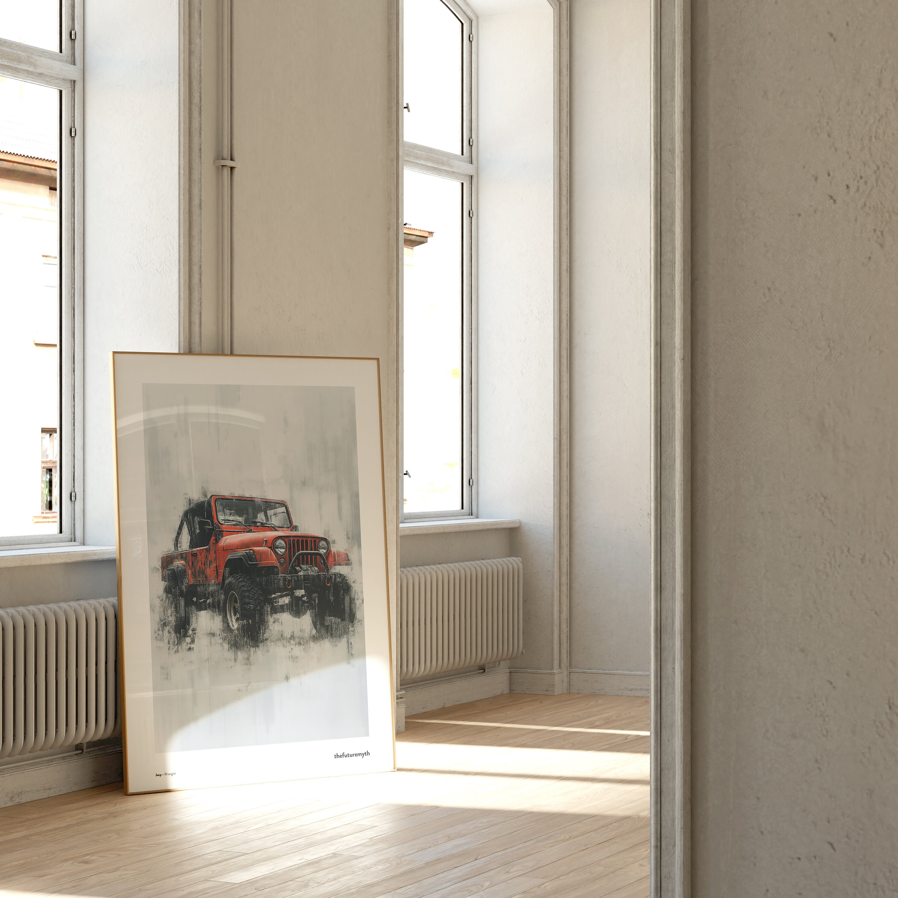 Jeep Wrangler Poster Jeep Poster Car Print Wrangler Print Home Decor ...