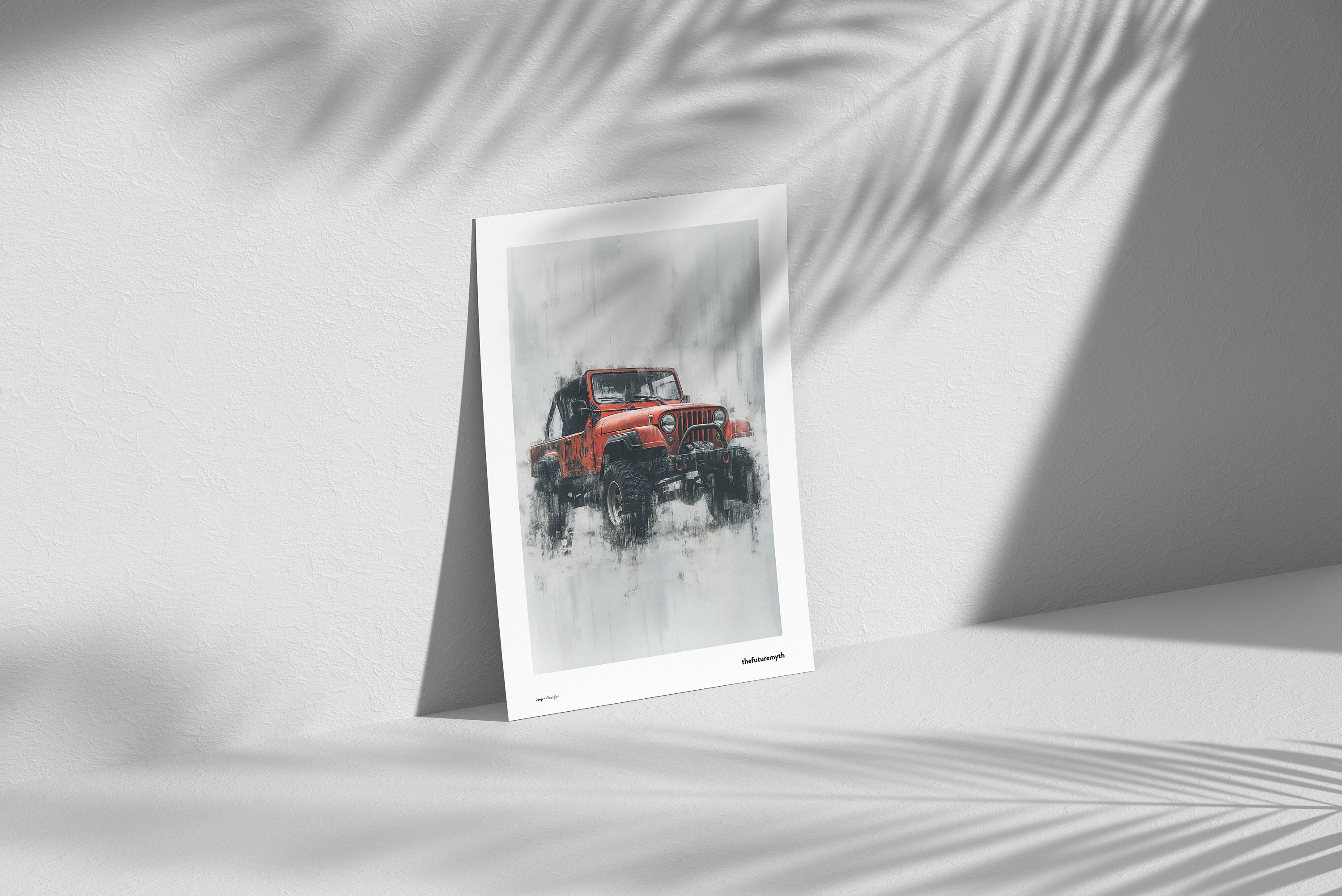 Jeep Wrangler Poster Jeep Poster Car Print Wrangler Print Home Decor ...