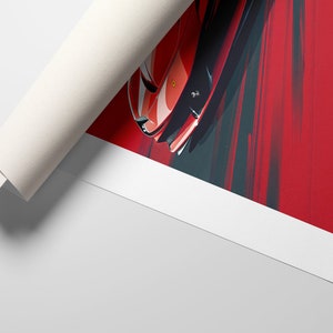 Ferrari SF90, Ferrari Poster, Car Print, Modern Art, Home Decor ...