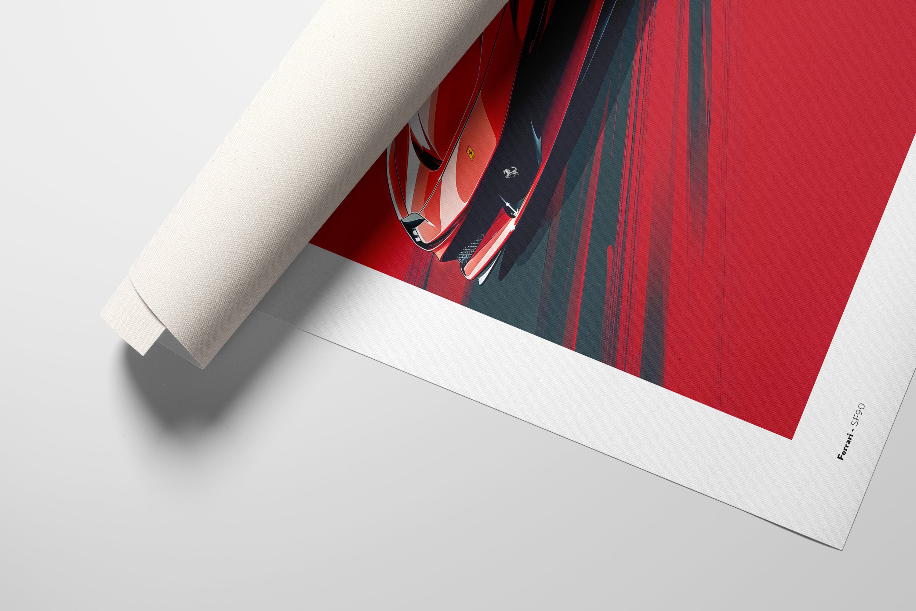 Ferrari SF90, Ferrari Poster, Car Print, Modern Art, Home Decor ...