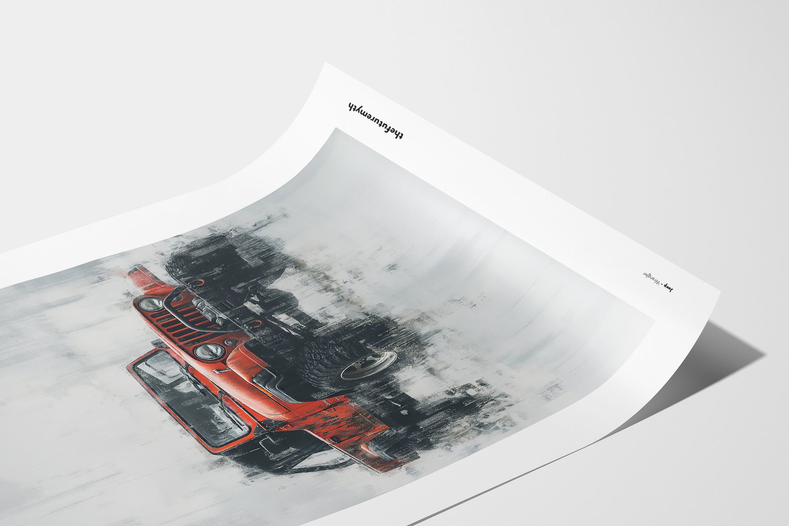 Jeep Wrangler Poster Jeep Poster Car Print Wrangler Print Home Decor ...