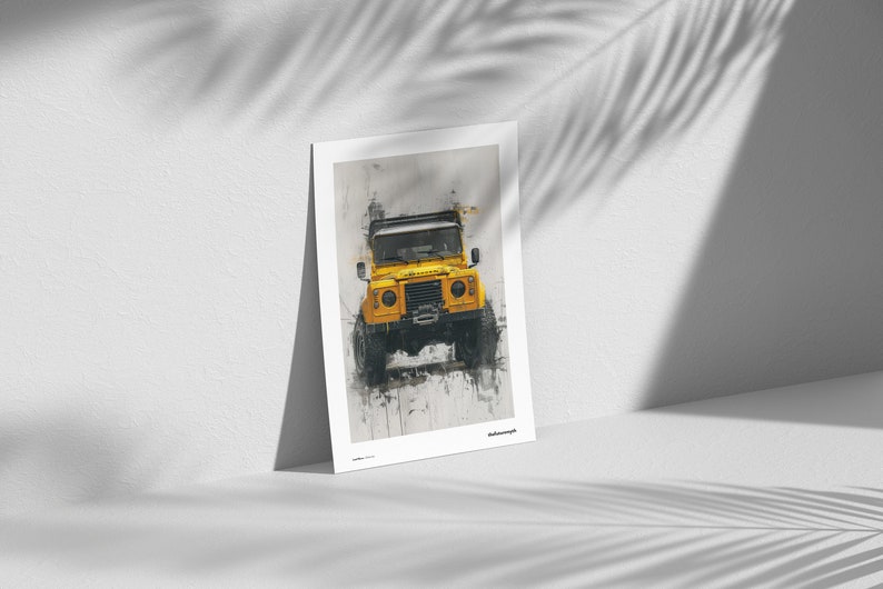 Land Rover Defender Poster Range Rover Poster Car Print Land Rover ...
