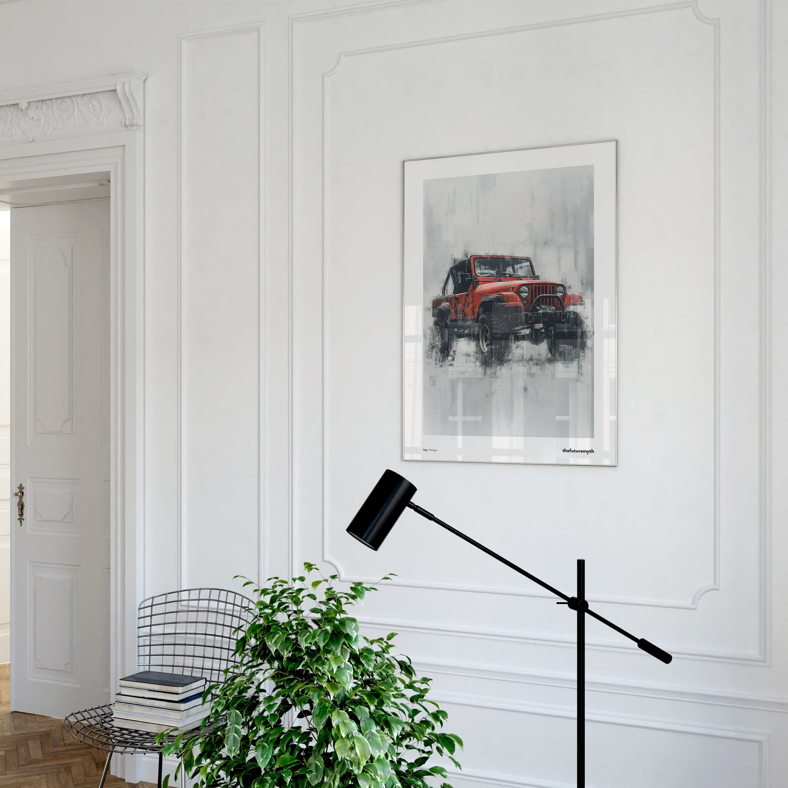 Jeep Wrangler Poster Jeep Poster Car Print Wrangler Print Home Decor ...