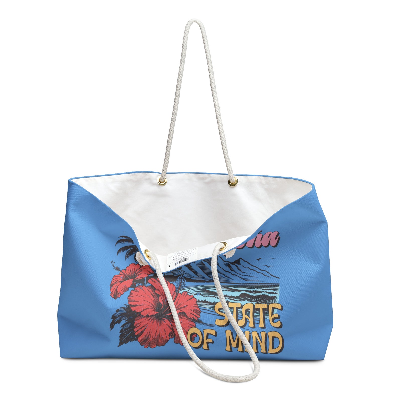 Light Blue Aloha Weekender Bag - Etsy