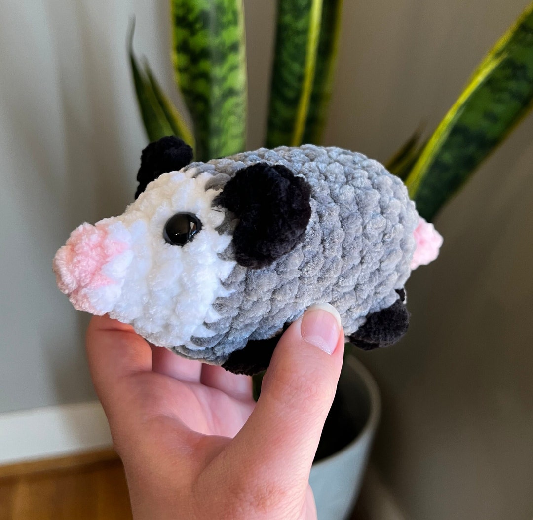Crochet Handmade Baby Possum Plush Toy Opossum Plushie Animal - Etsy