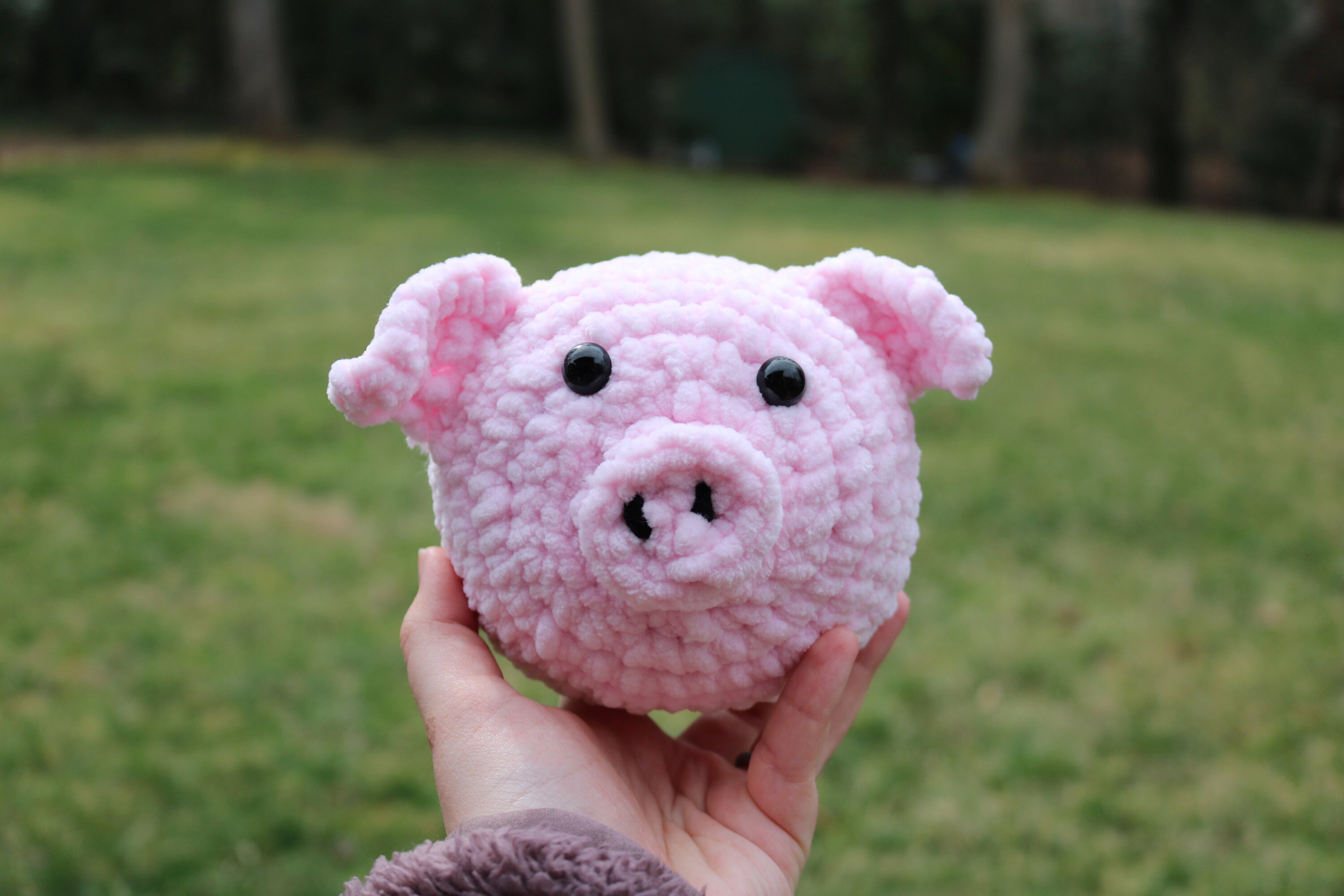 Chonky Piggy Squishy Stress Ball Crochet Pattern Download Low Sew Pig ...