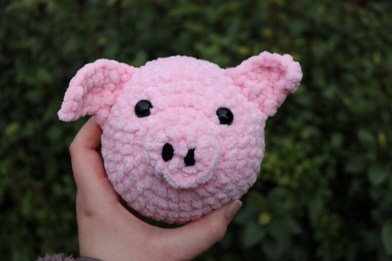 Chonky Piggy Squishy Stress Ball Crochet Pattern Download Low Sew Pig ...