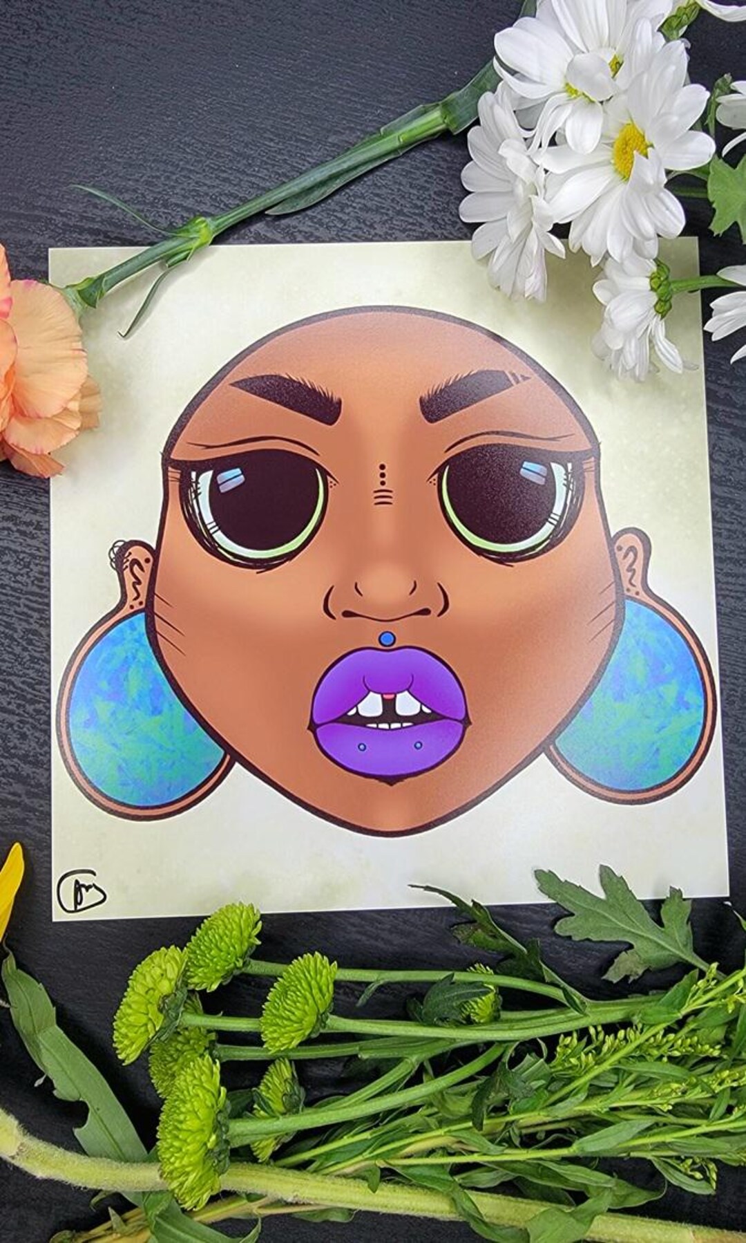 Fully Alive – Bold Pop Art Portrait | Colorful Big Eye Illustration ...