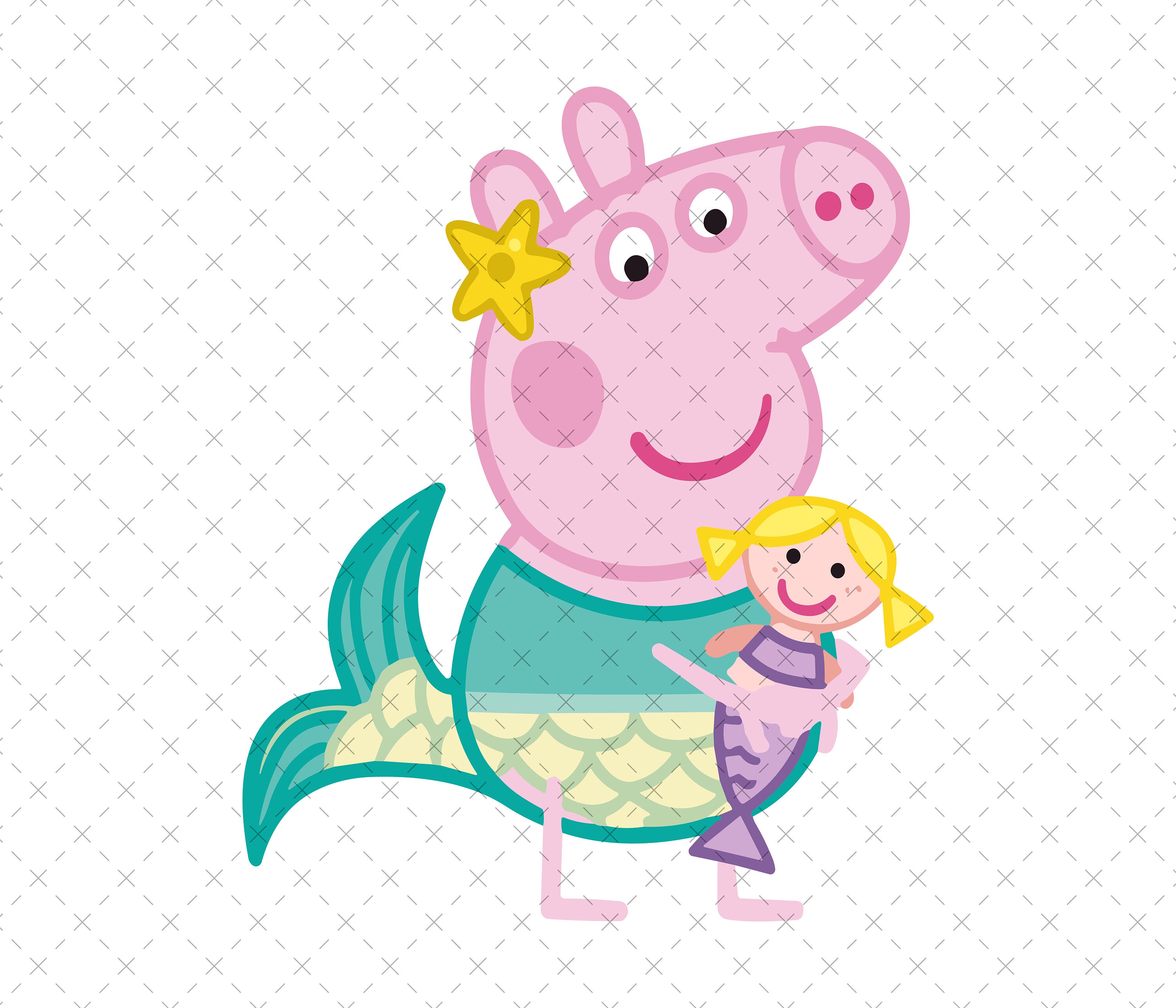 Peppa Pig Mermaid Png,peppa Pig, Peppa Pig Birthday, Peppa Pig SVG ...