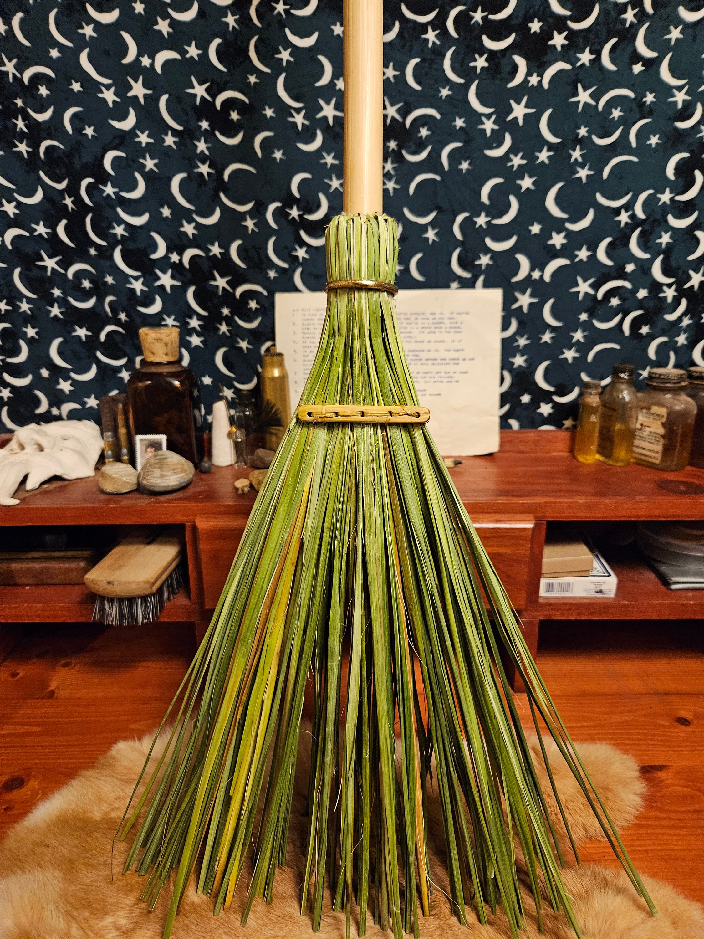 Bamboo Broom - Etsy