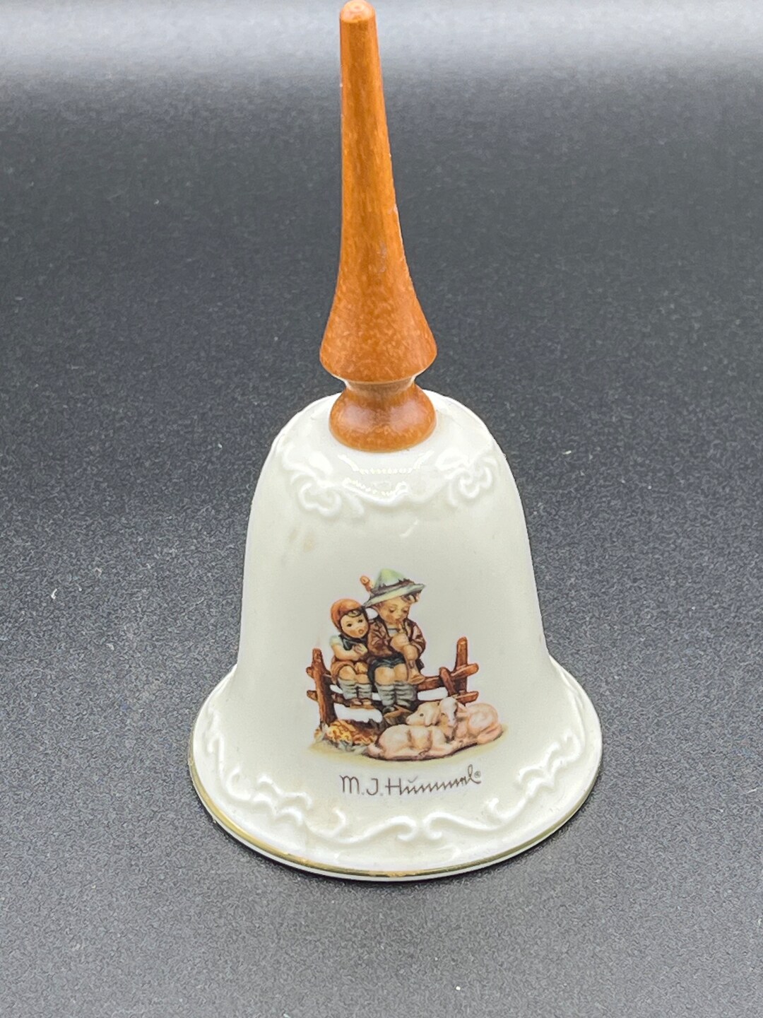 Vintage Hummel Eventide Bell Ceramic With Wooden Handle - Etsy