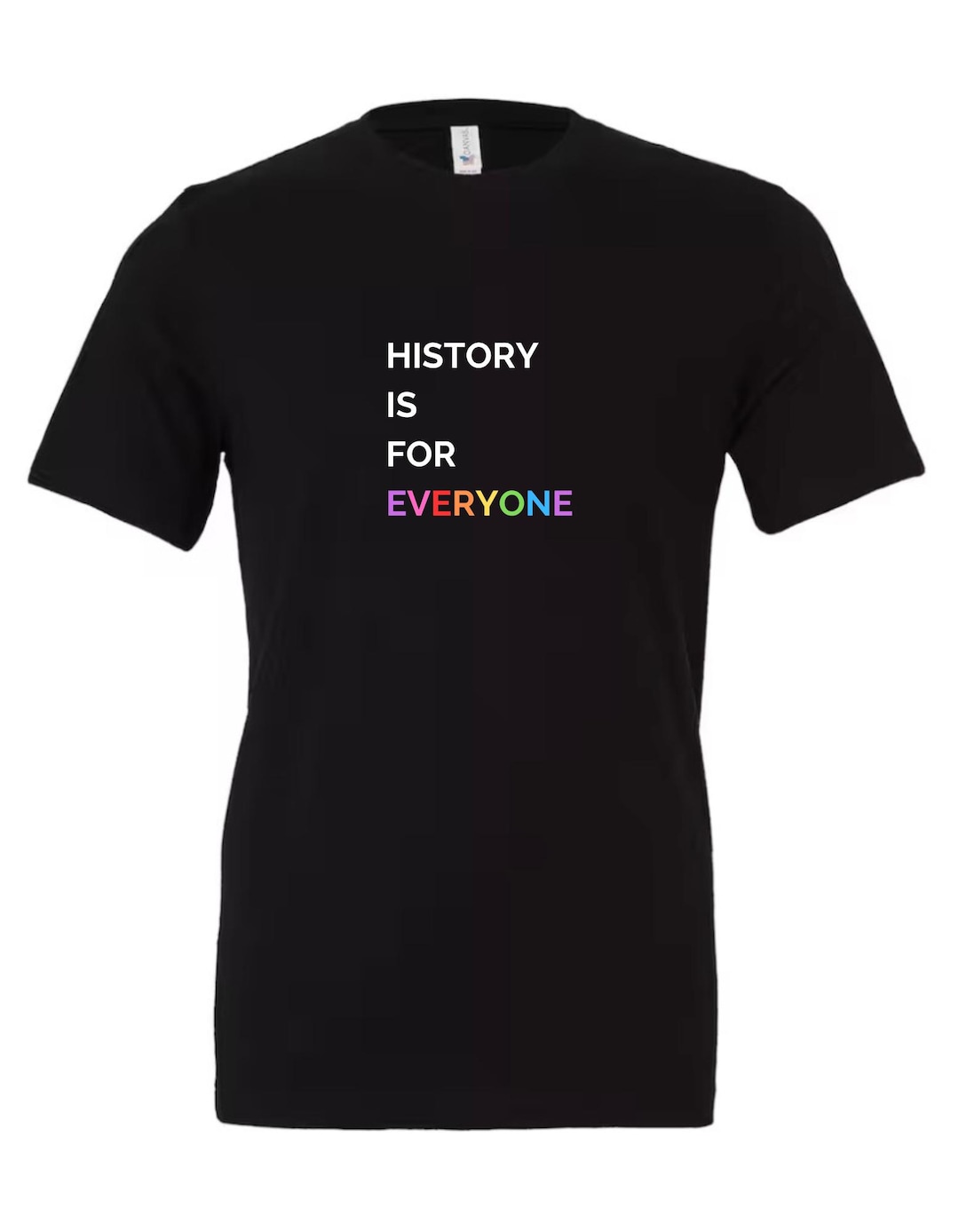 History is for Everyone Tshirt [black, Square Logo], History Shirt ...