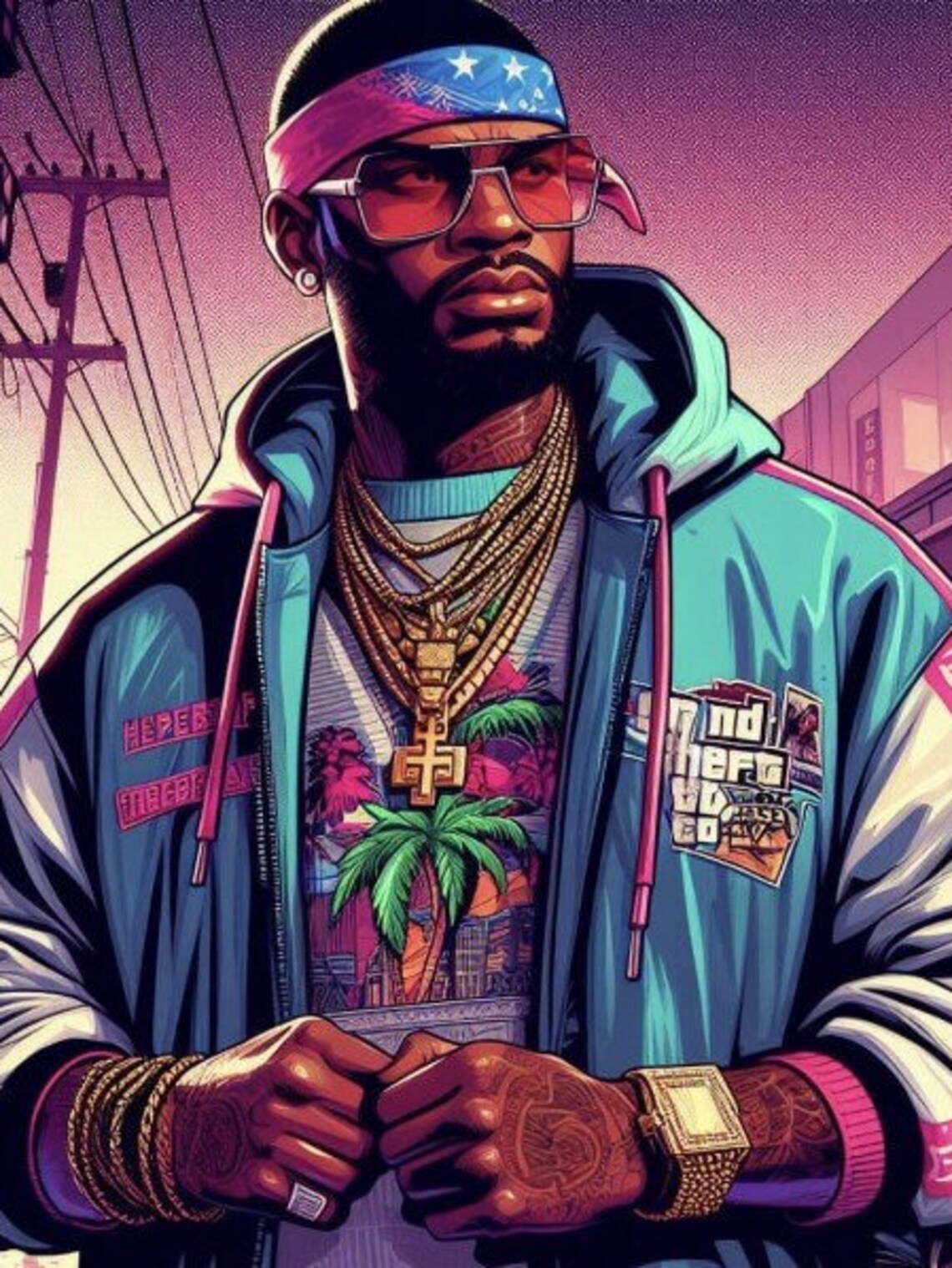 Grand Theft Auto Gamer Art Design - Etsy