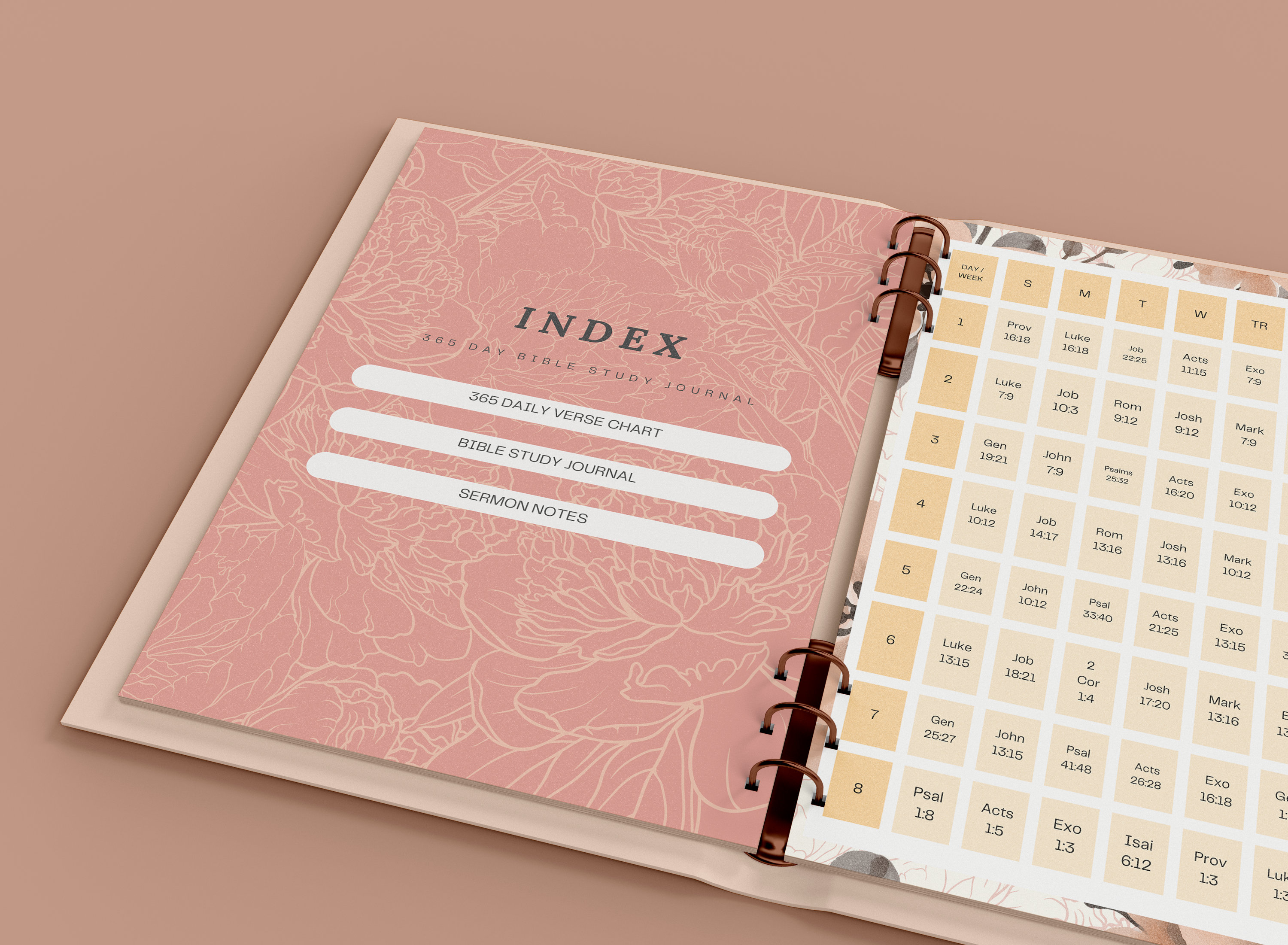 365 Day Bible Study Planner & Sermon Notes, Goodnotes Planner, iPad ...