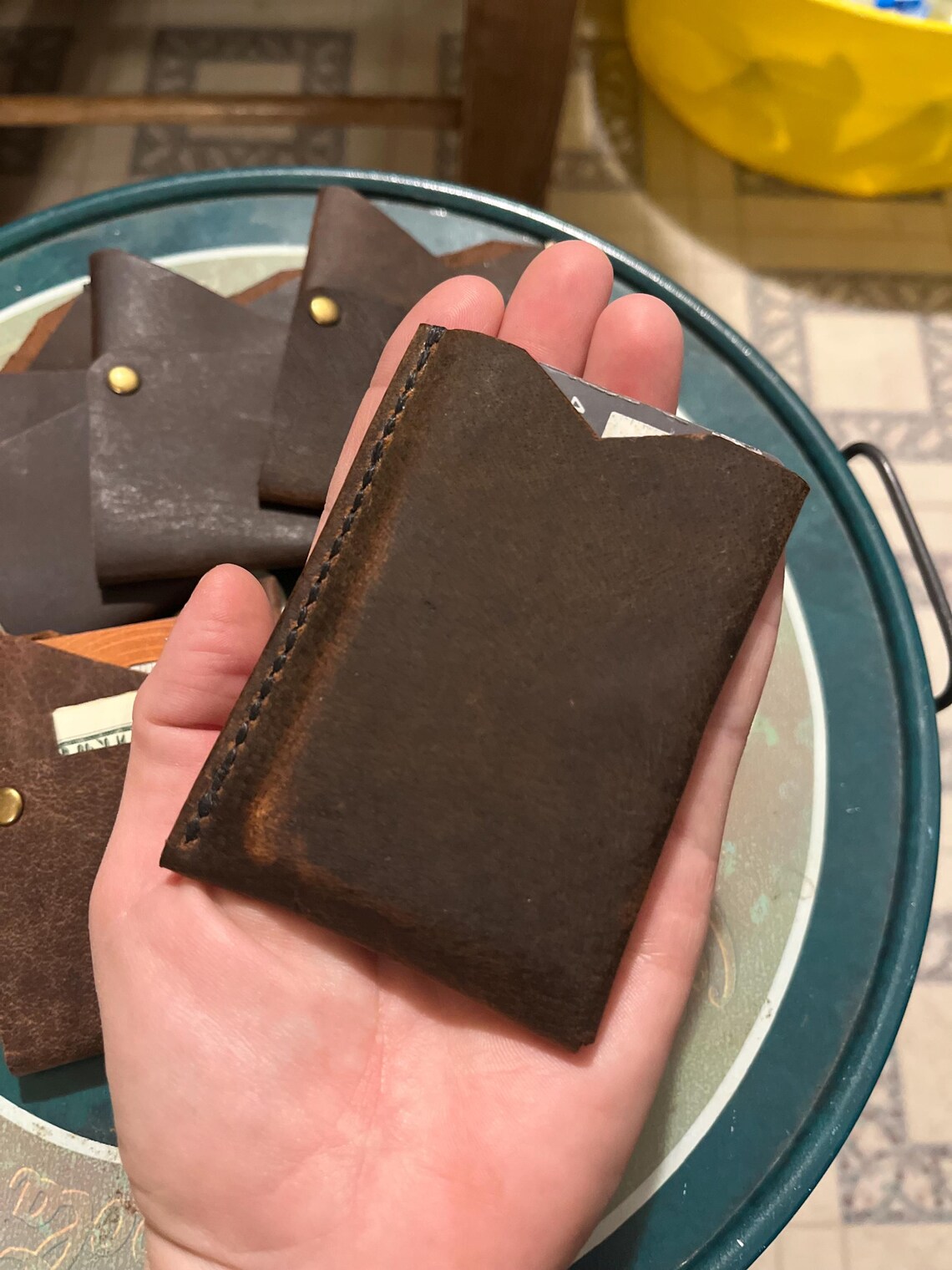 Minimalist Genuine Water Buffalo Wallet - Etsy