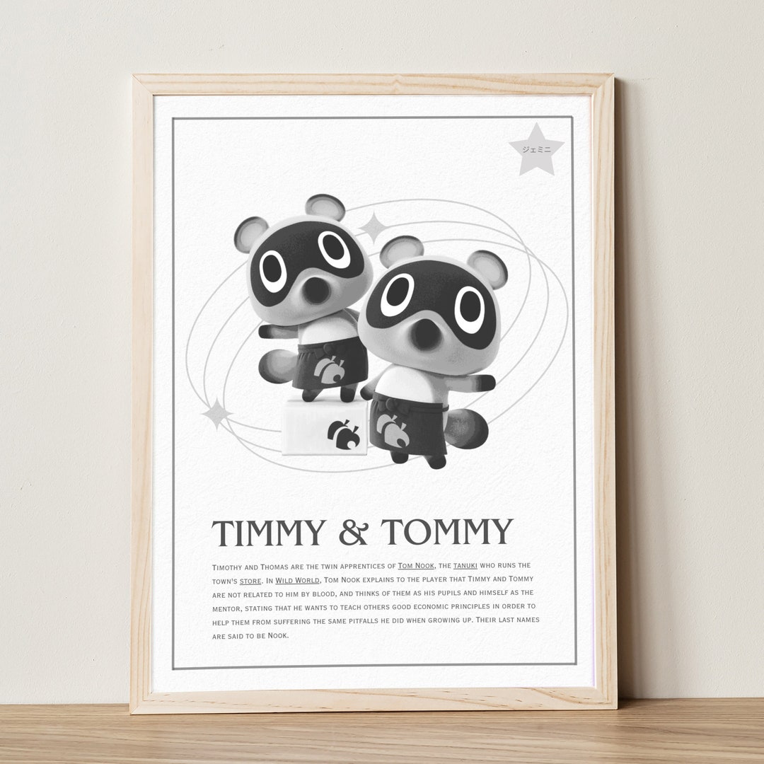 Animal Crossing Cute Villager Posters New Horizons Photo Decor Print ...