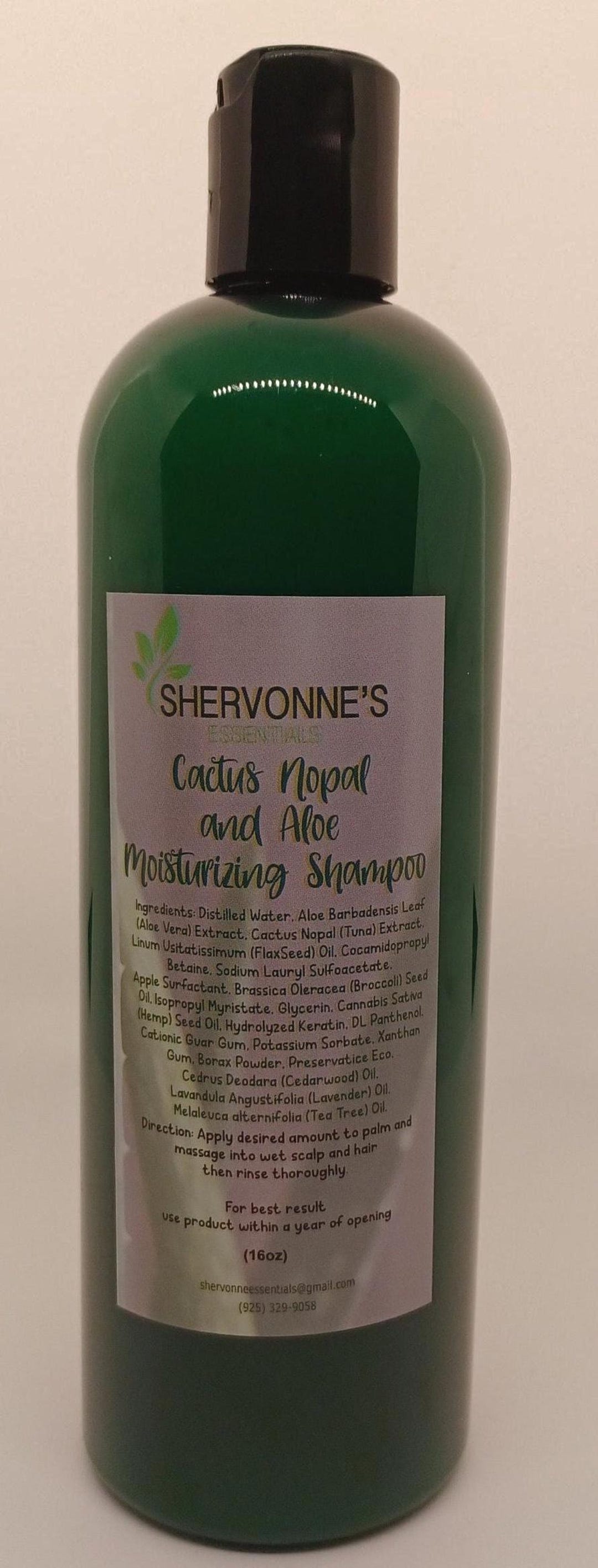 Shampoo: Cactus Nopal and Aloe. All Natural Ingredients, Scented With ...