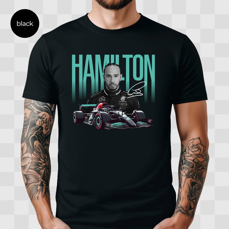 Formula One Lewis Hamilton Tshirt Formula 1 Lewis Hamilton Shirt F1 ...