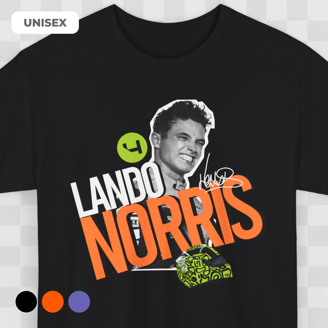 Formula One Lando Norris Tshirt Formula 1 Lando Norris Mclaren T-shirt ...