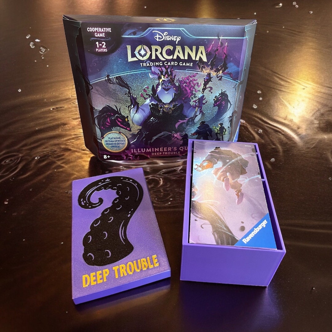 Disney Lorcana Ursula Deep Trouble Game TCG Deck Box - Etsy