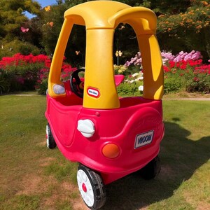 Little Tikes Cozy Coupe Red Car Customized License Plate Gift for Kids ...