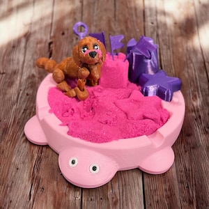 Cute Pink Doll Theme Inspired Mini Turtle Sandbox Zen Garden Decor - Etsy