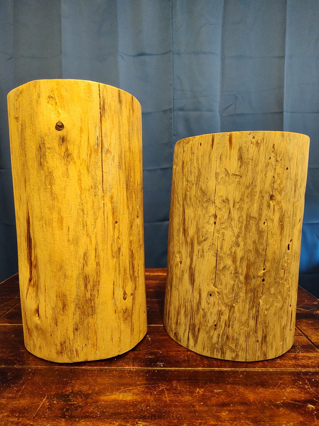 Custom Log Wood End Tables - Etsy