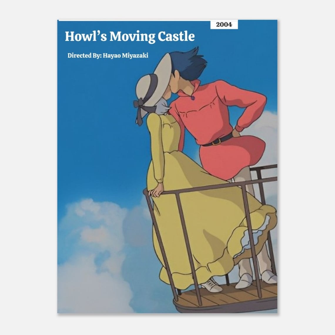 Howl's Moving Castle Poster Ghibli Poster - Etsy UK