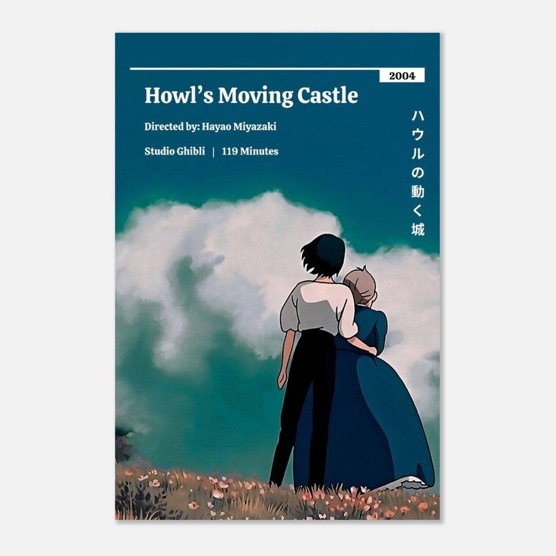 Howl's Moving Castle Poster Ghibli Poster - Etsy Australia