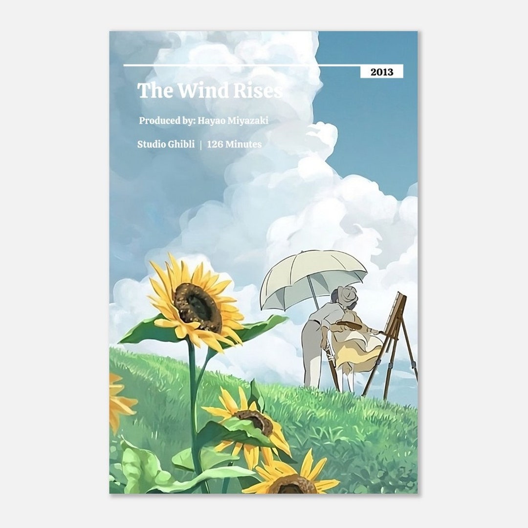 The Wind Rises Poster Ghibli Poster - Etsy