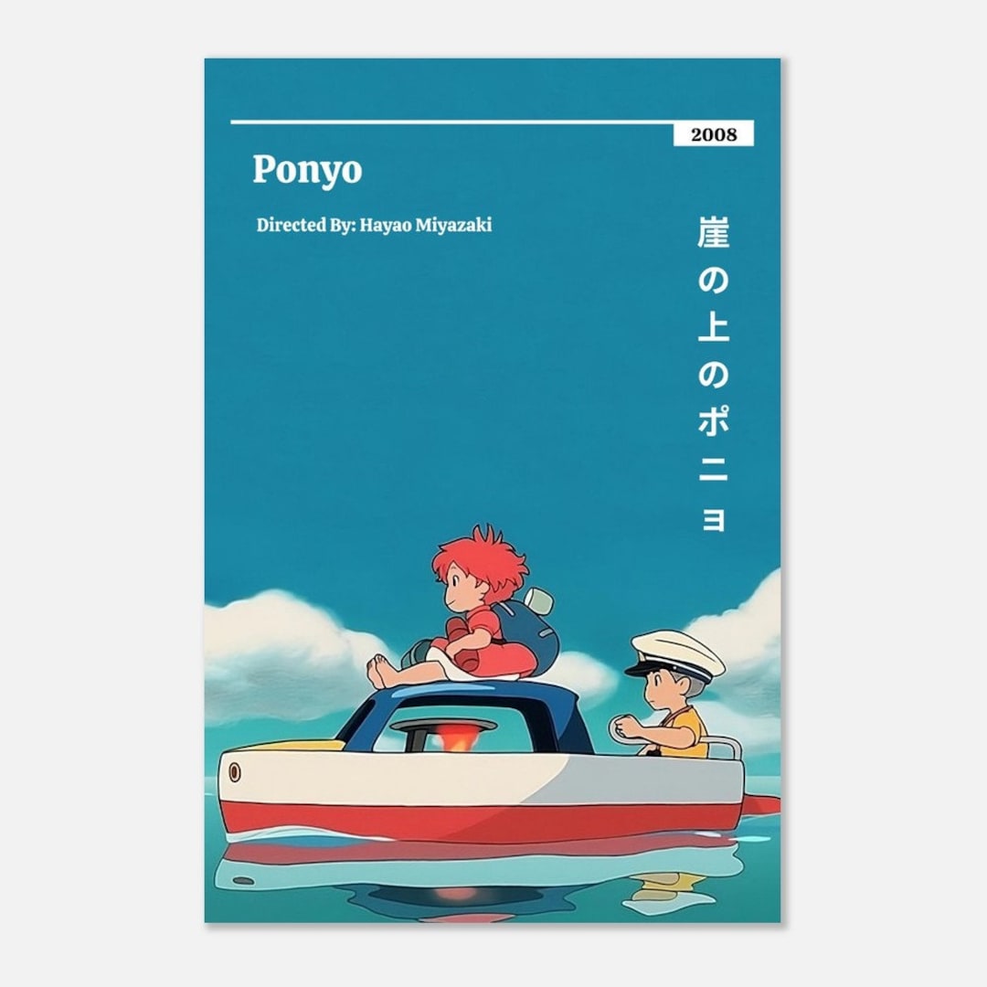 Ponyo Poster Ghibli Poster - Etsy