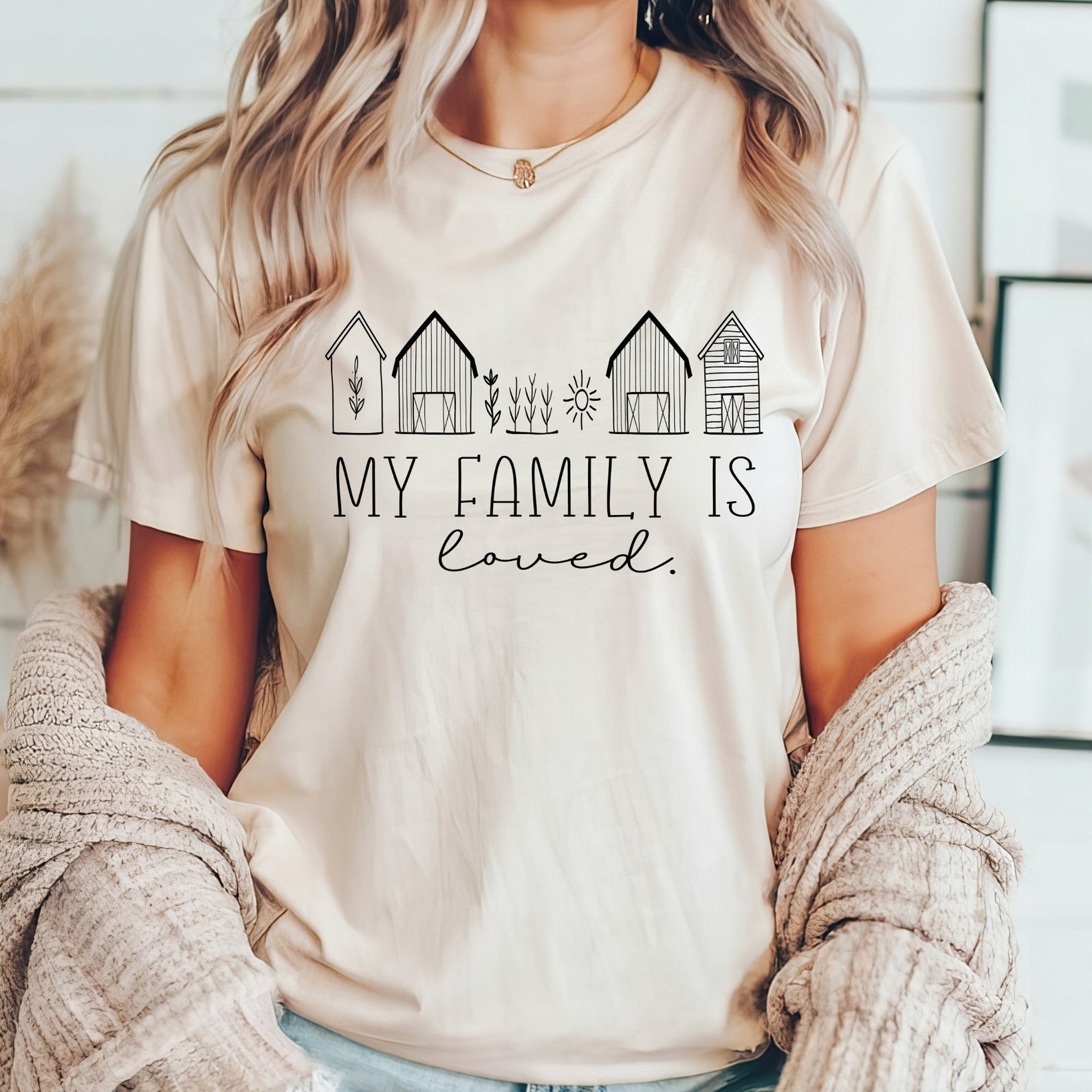 My Family is Loved Svg Png, Family Svg, Farmhouse Svg, Family Shirt ...