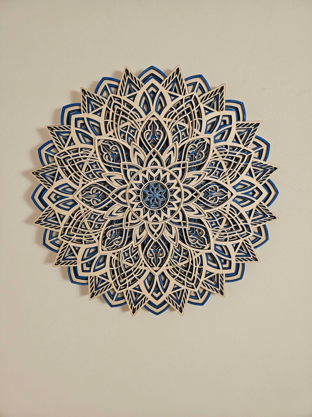 Wall Decoration 3D Wooden Mandala, Multi-layered - Etsy