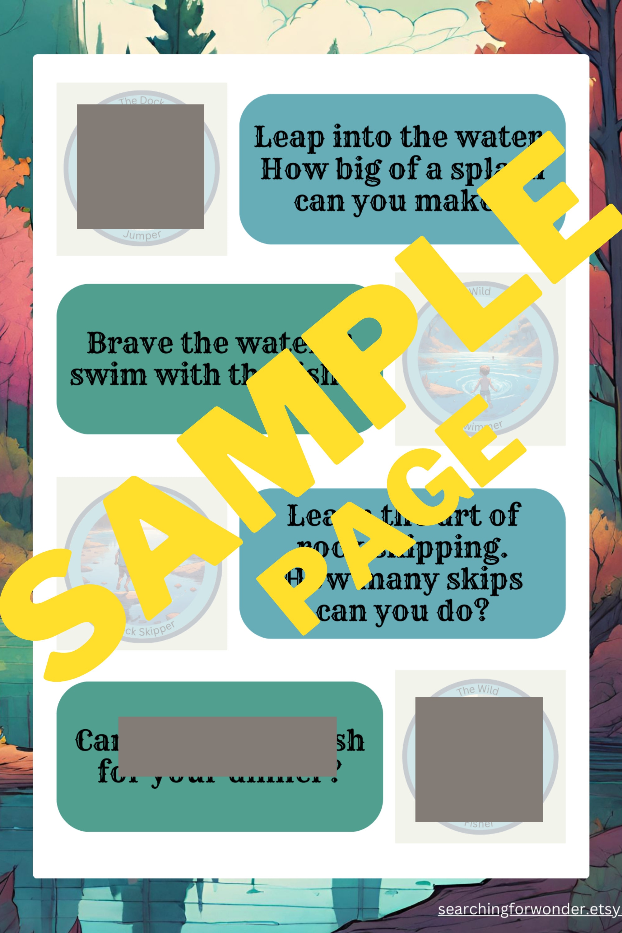 Camping With Kids Adventure Merit Badge Booklet Earn Badges to Stick in ...