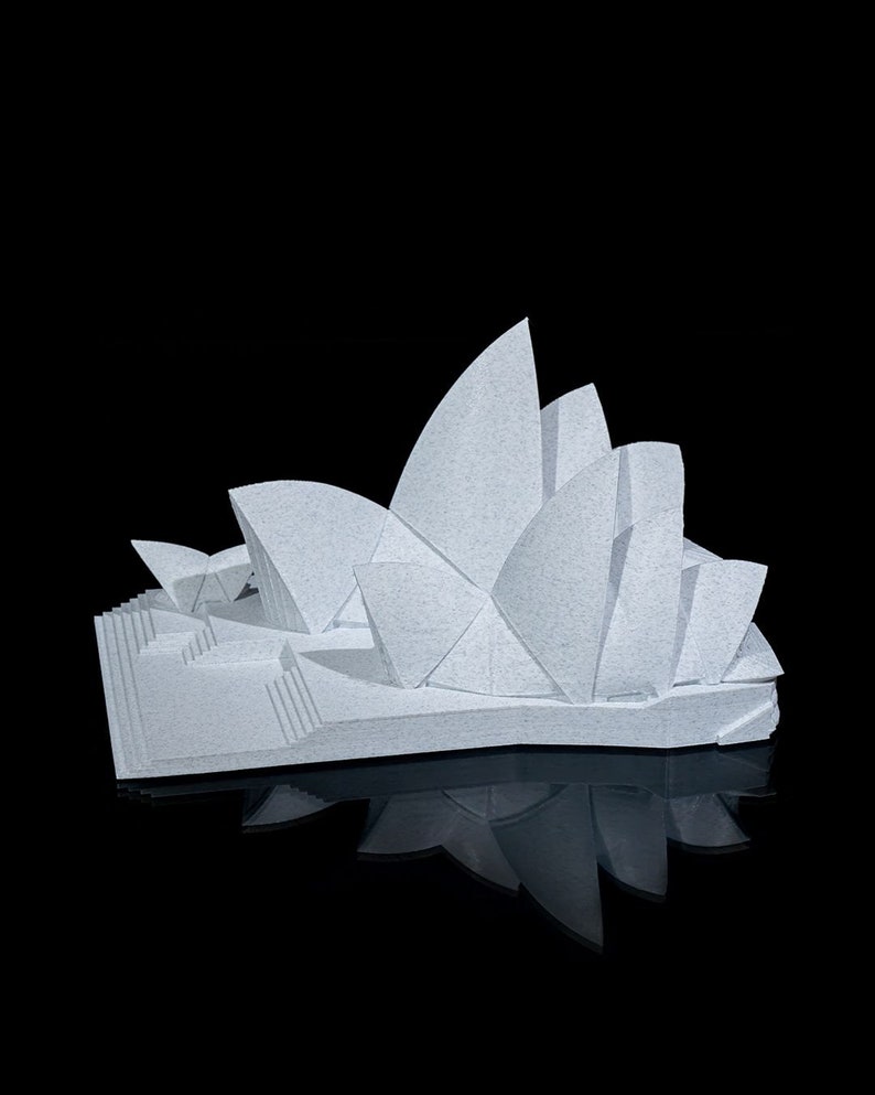 The Sydney Opera House 3D Printed Model Landmark Home Decor ...