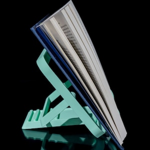 3D Printed Open BOOK STAND HOLDER for Any Book| Elegant Polylactic Acid & Reading Accessories ...