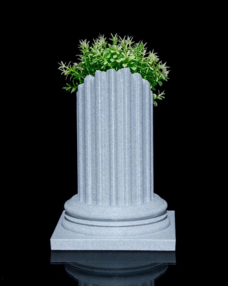 Pillar Ruins Roman Pot & 3D Printed Biodegradable Polylactic Acid Home ...