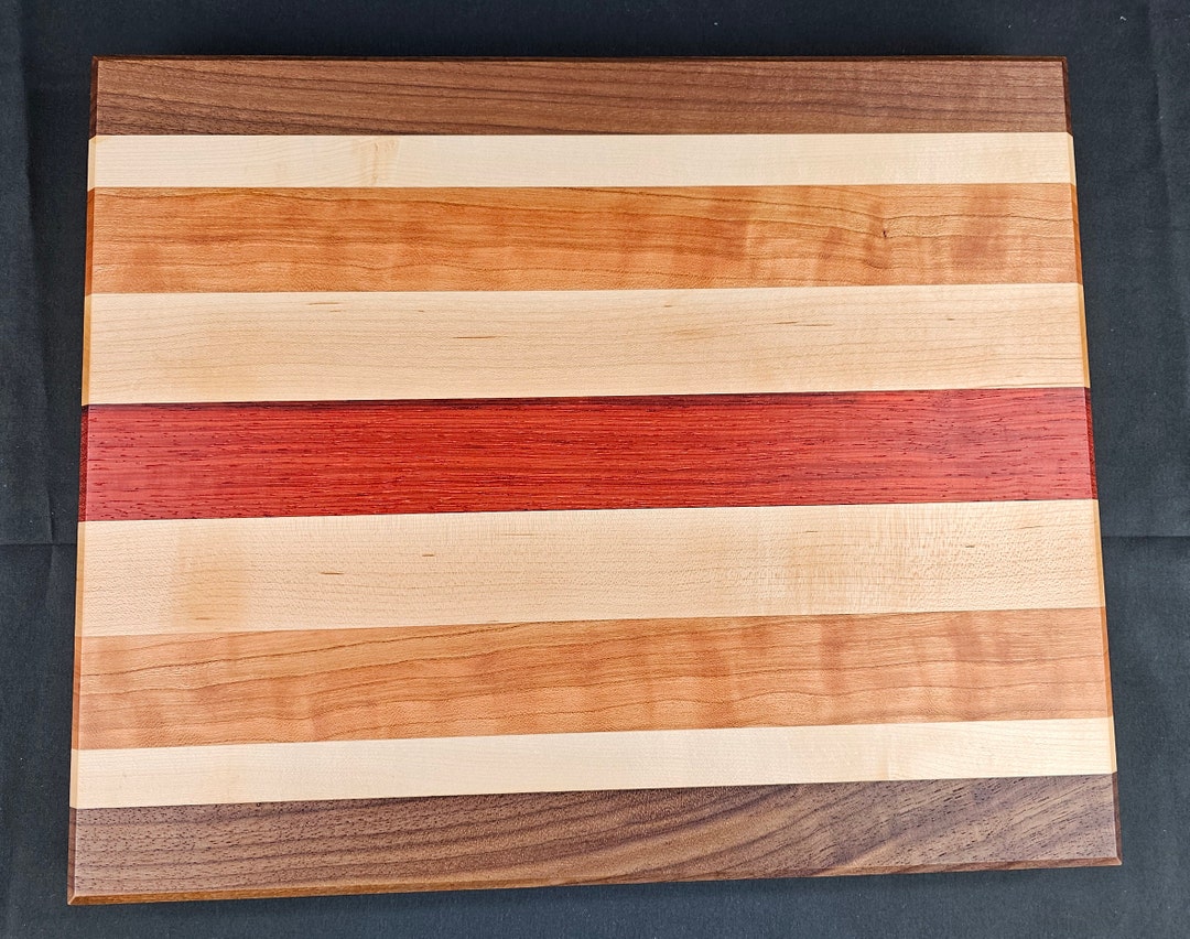 Handmade Butcher Block Hardwood Cutting Board. Made With Black Walnut ...