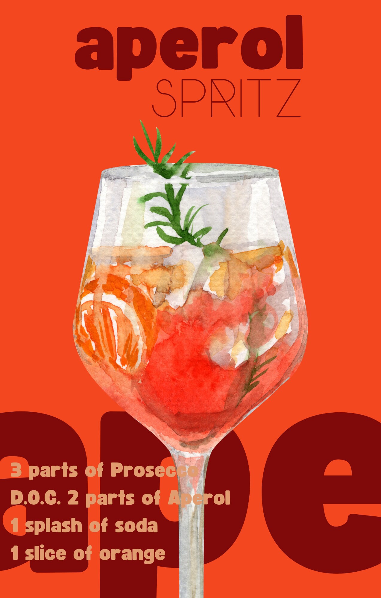 Aperol Spritz Wall Art - Etsy