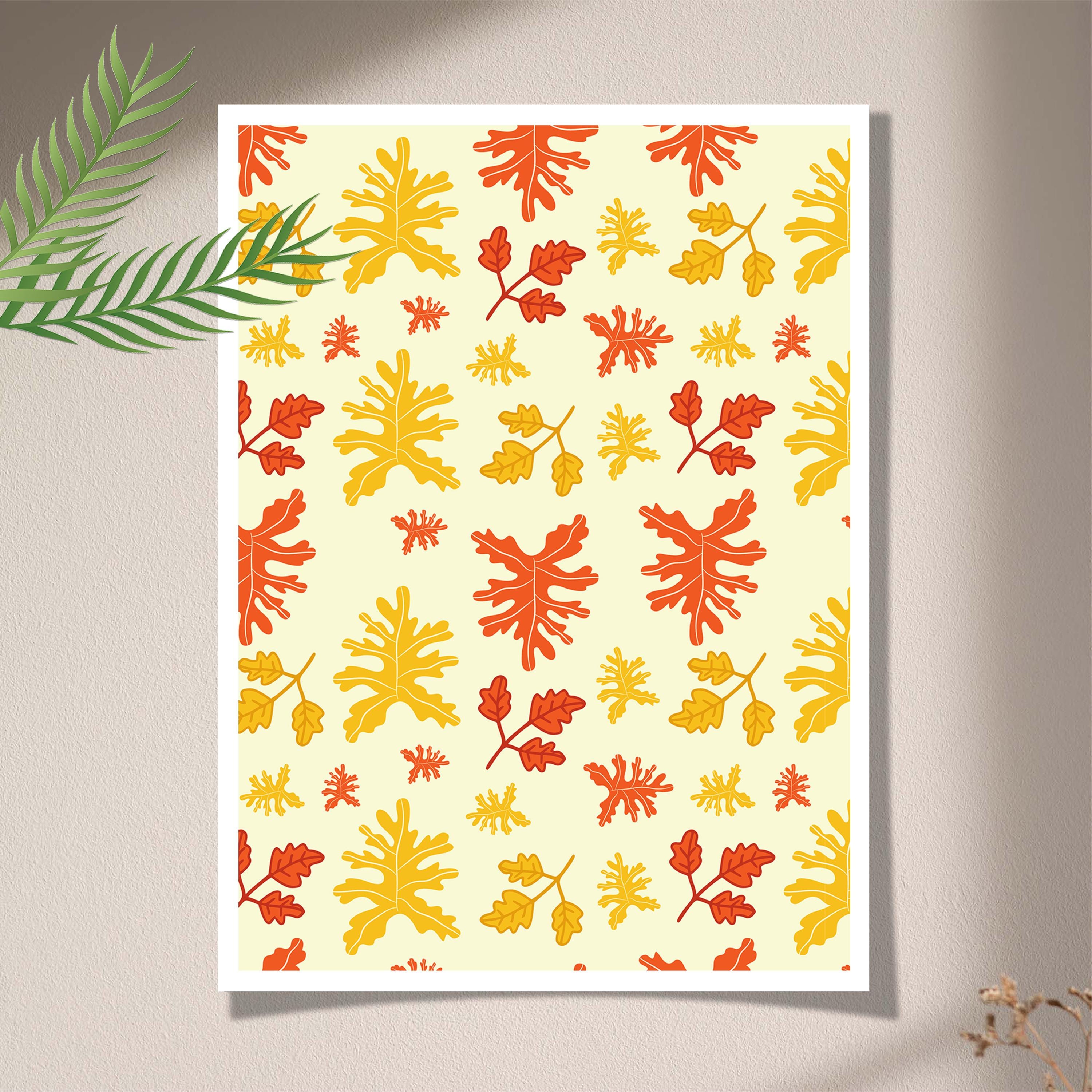 Leaf Digital Paper, Leaf Seamless Digital Papers, Scrapbook Paper ...