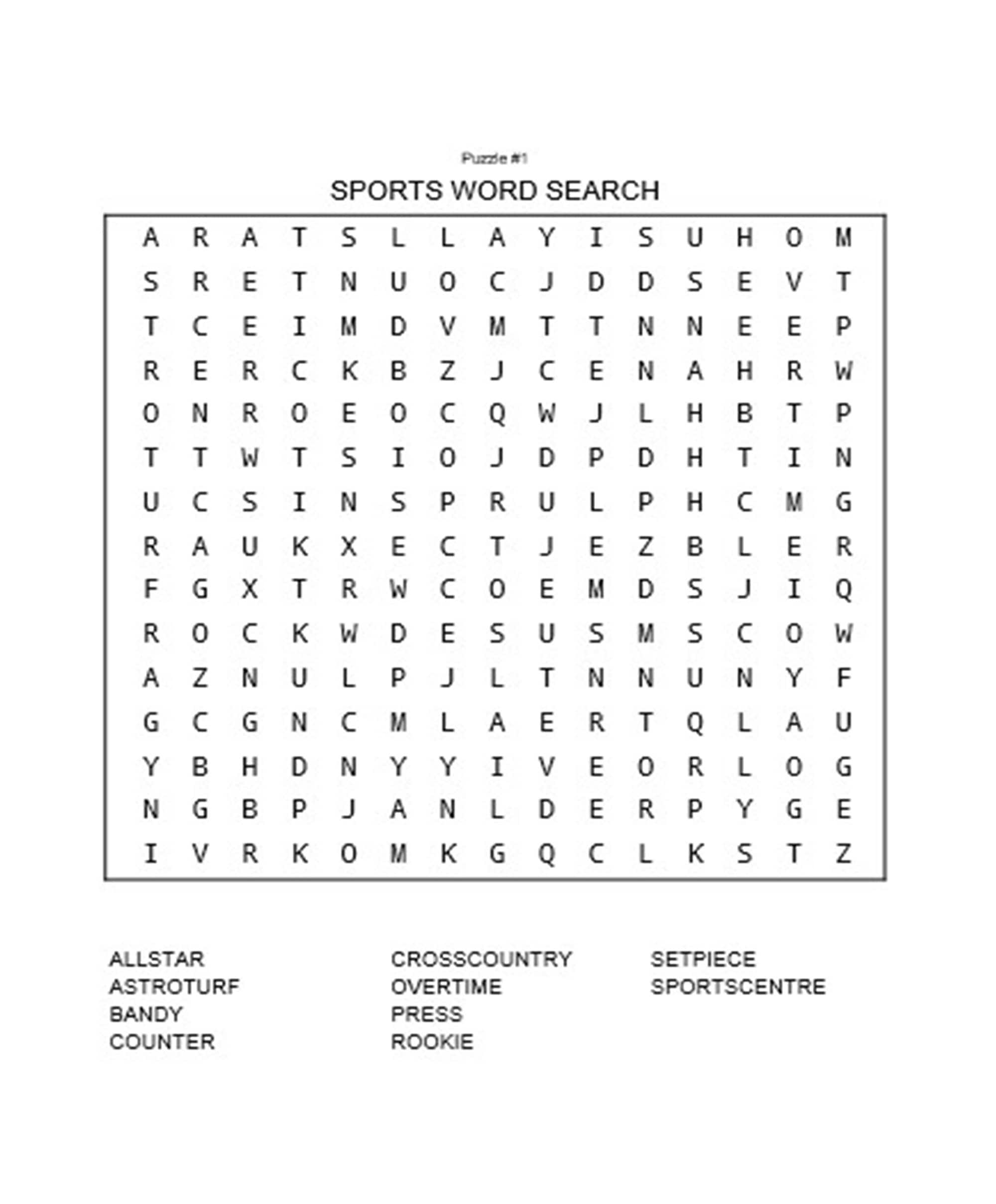 28 Large Print Sports Word Search Puzzles for Kids & Adults / KDP ...