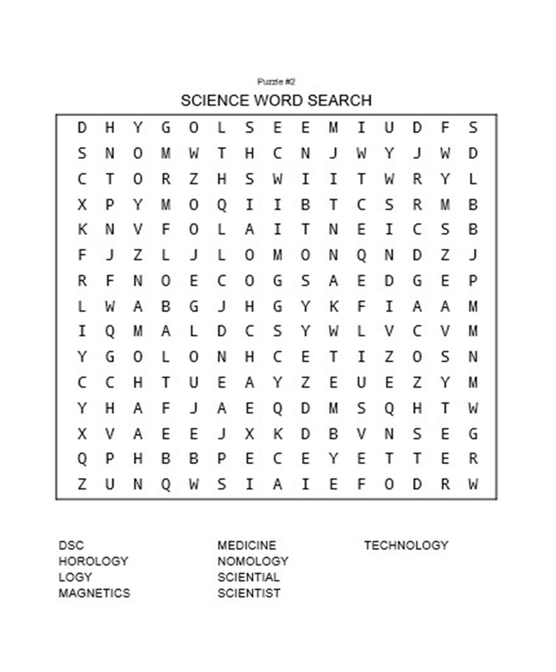 28 Large Print Science Word Search Puzzles for Kids & Adults / KDP ...