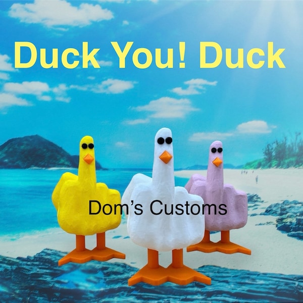 Middle Finger Duck - Etsy