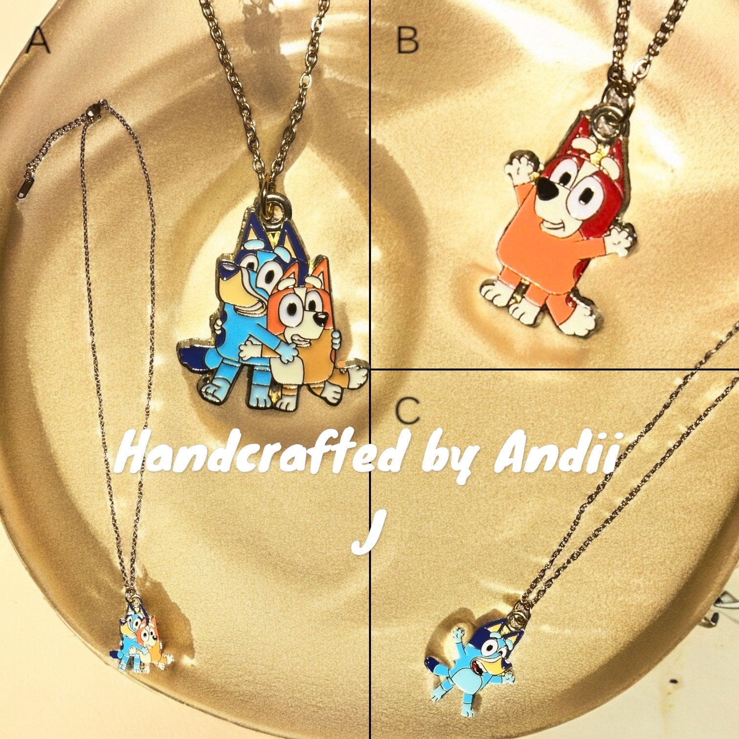 Gold Bluey Necklace - Etsy