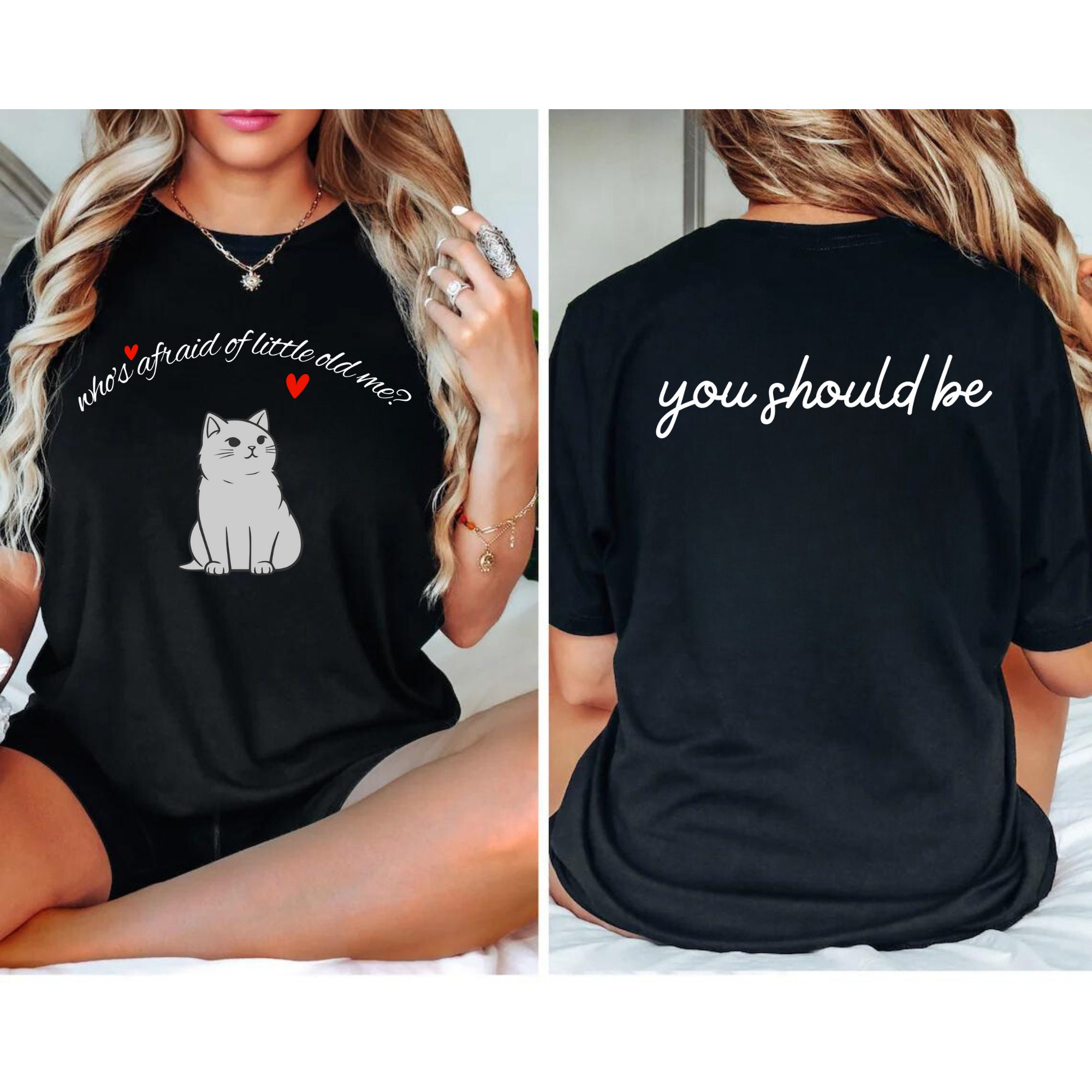 Who's Afraid Cat Shirt: Comfort Colors Tortured Poet Tee - Etsy