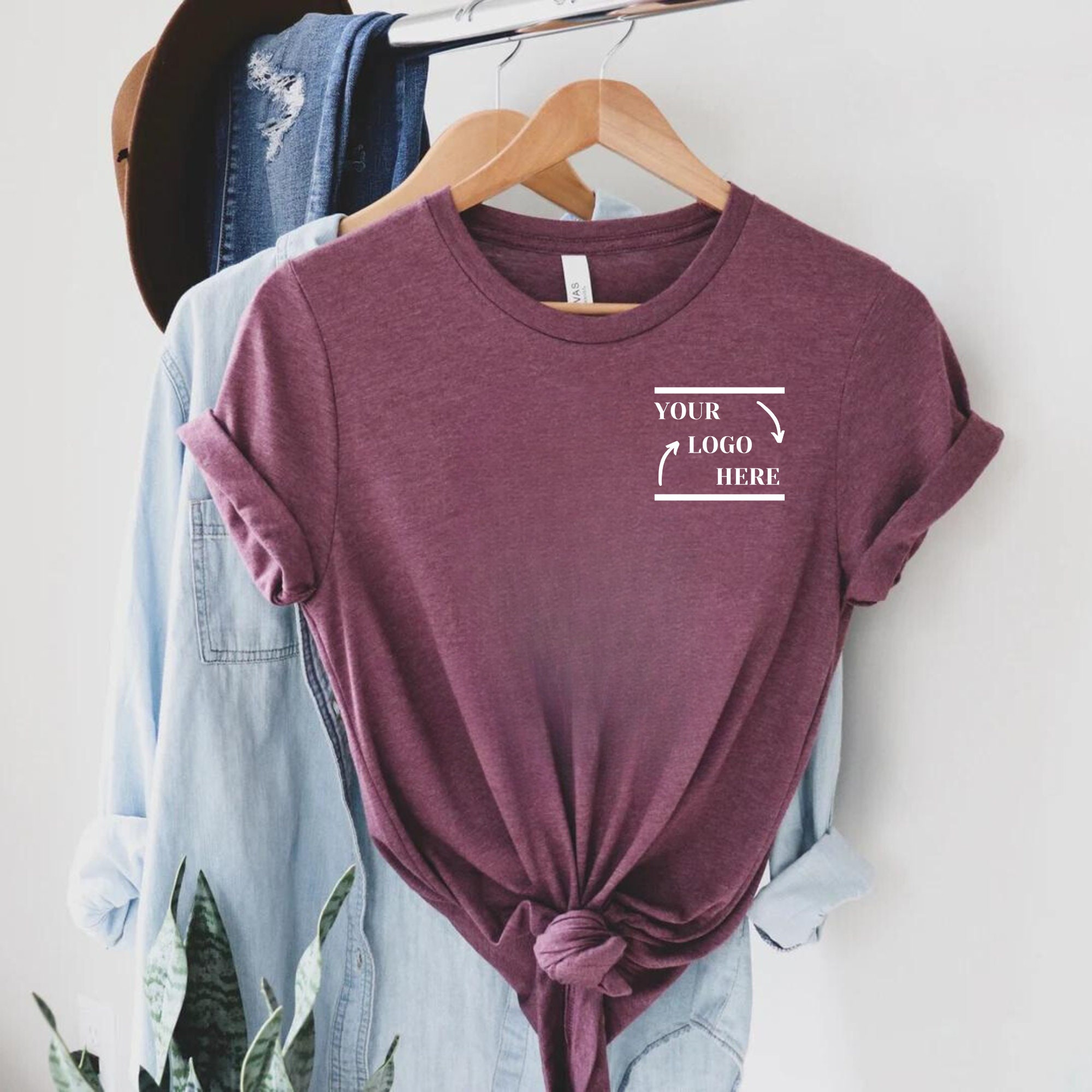 Custom Logo T-shirt: Personalized Business or Team Design - Etsy