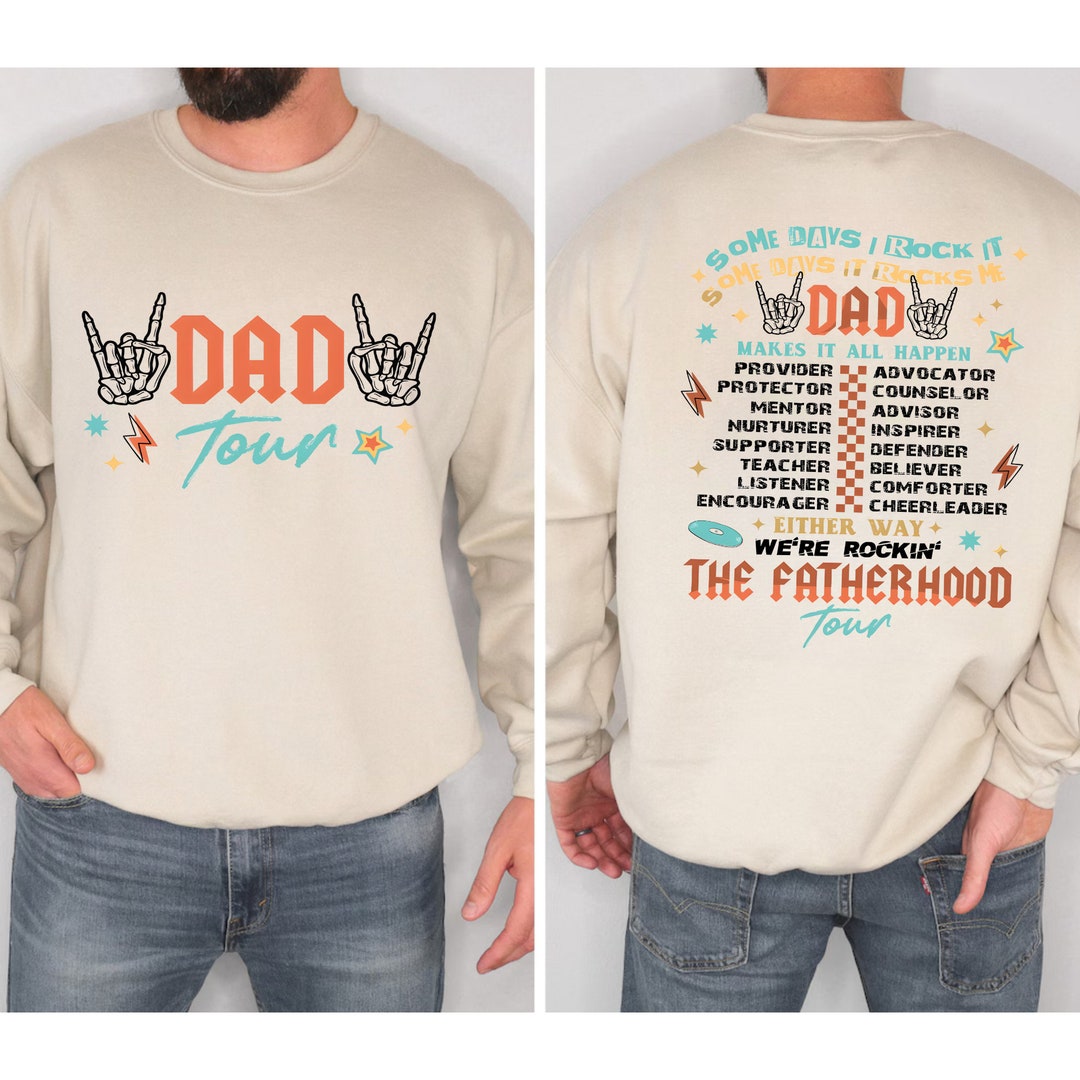 Dad Tour Shirt: Father's Day Trendy Graphic Tee - Etsy