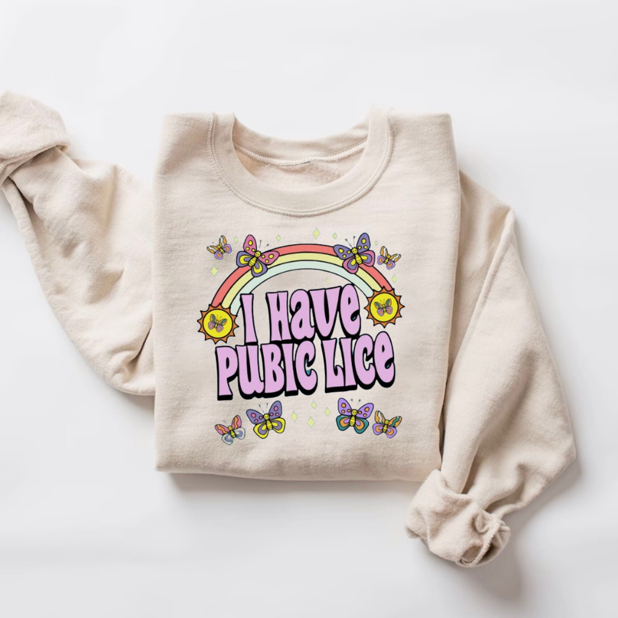 I Have Pubic Lice Shirt: Sarcastic Meme Novelty T-shirt - Etsy