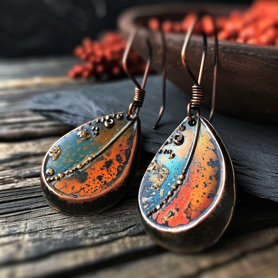 Custom-made Handcrafted Copper Ear Ornaments - Etsy